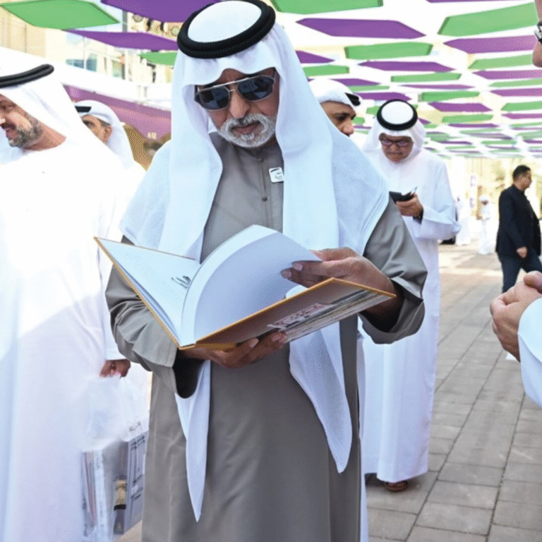 Sheikh Nahyan bin Mubarak Al Nahyan Lights Up Al Ain Book Festival
